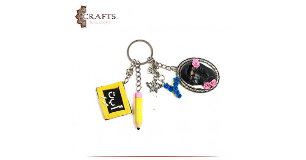 Handmade Multi-Color Polymer Clay Key chain