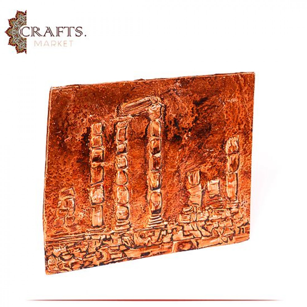 Handcrafted Copper Table Decor " Column Amman " Design