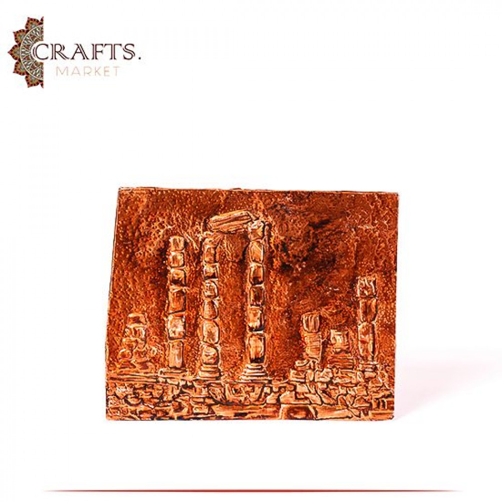 Handcrafted Copper Table Decor " Column Amman " Design
