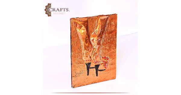 Handcrafted Copper Table Decor "High Heels" Design