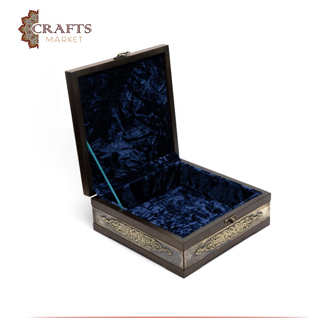 Wooden box decorated with Copper with metal lock | Crafts.Market