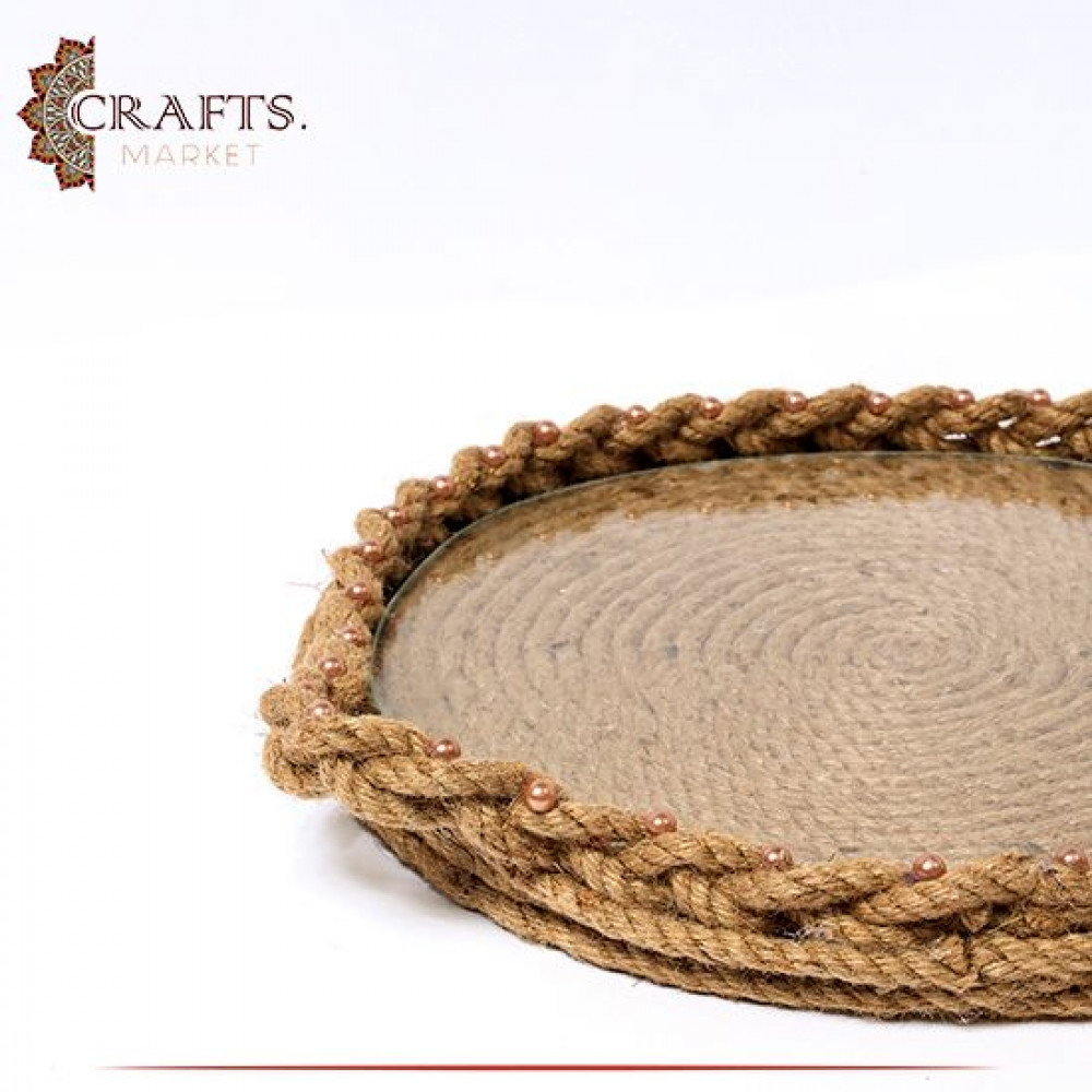 Handmade Burlap Tray
