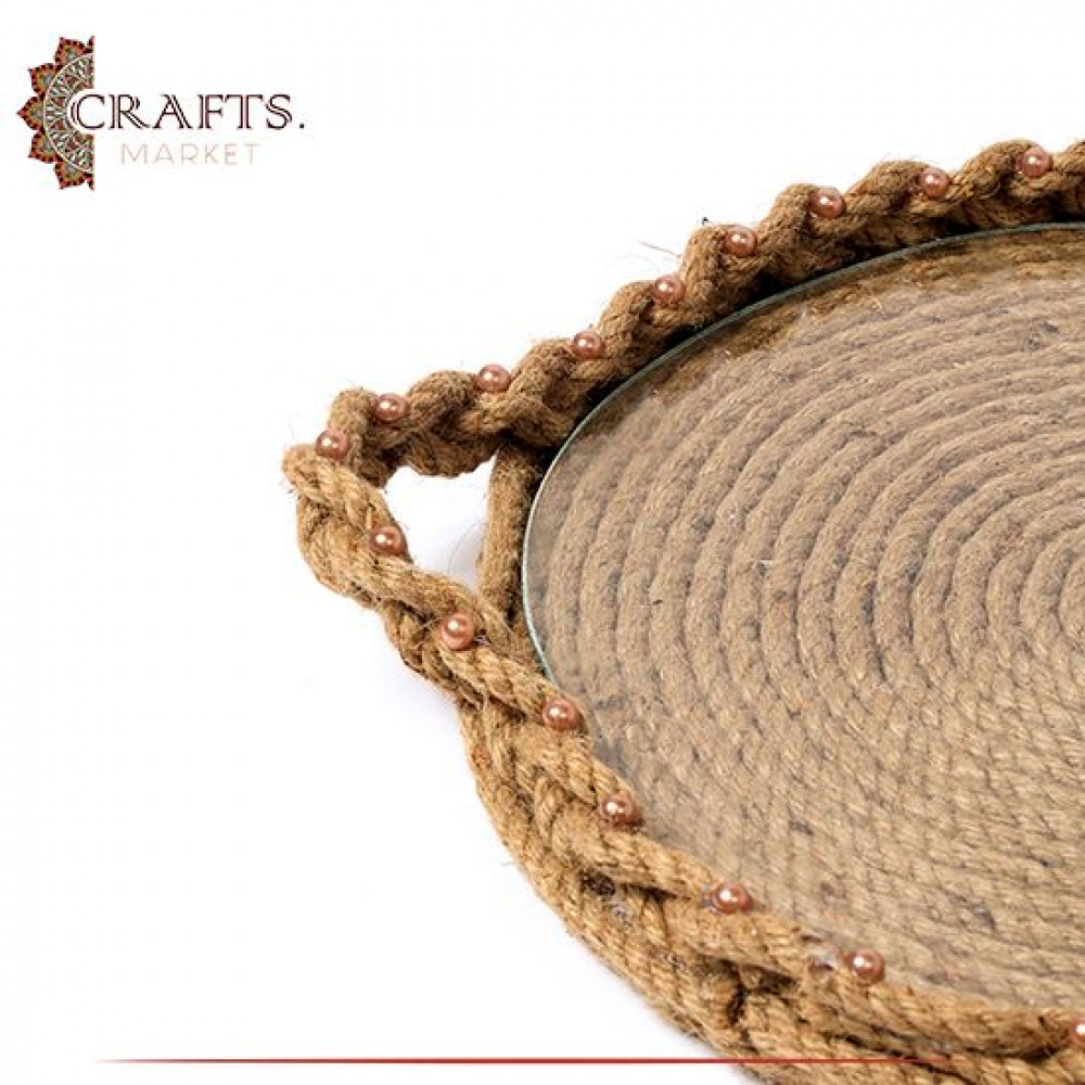 Handmade Burlap Tray