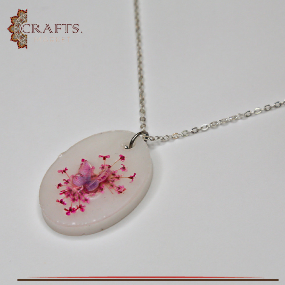Handmade Metal Women Necklace adorned with "Butterfly" Pendant
