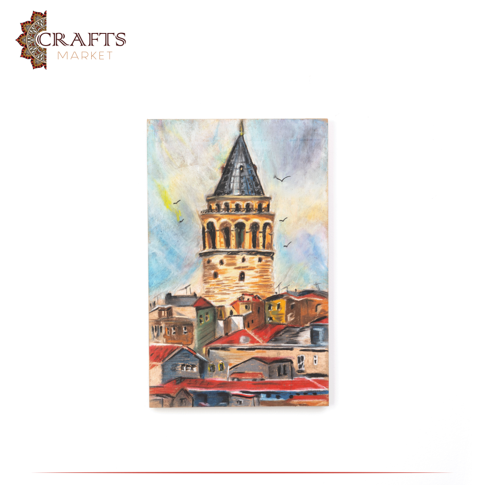 Hand Drawing " Galata Tower " Design Wall Art