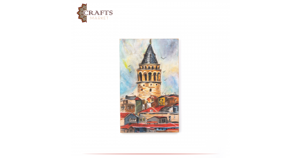 Hand Drawing " Galata Tower " Design Wall Art