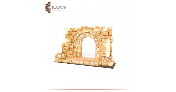 Handmade Reinforced gypsum anthropomorphic with an " Jerash Arches" Design
