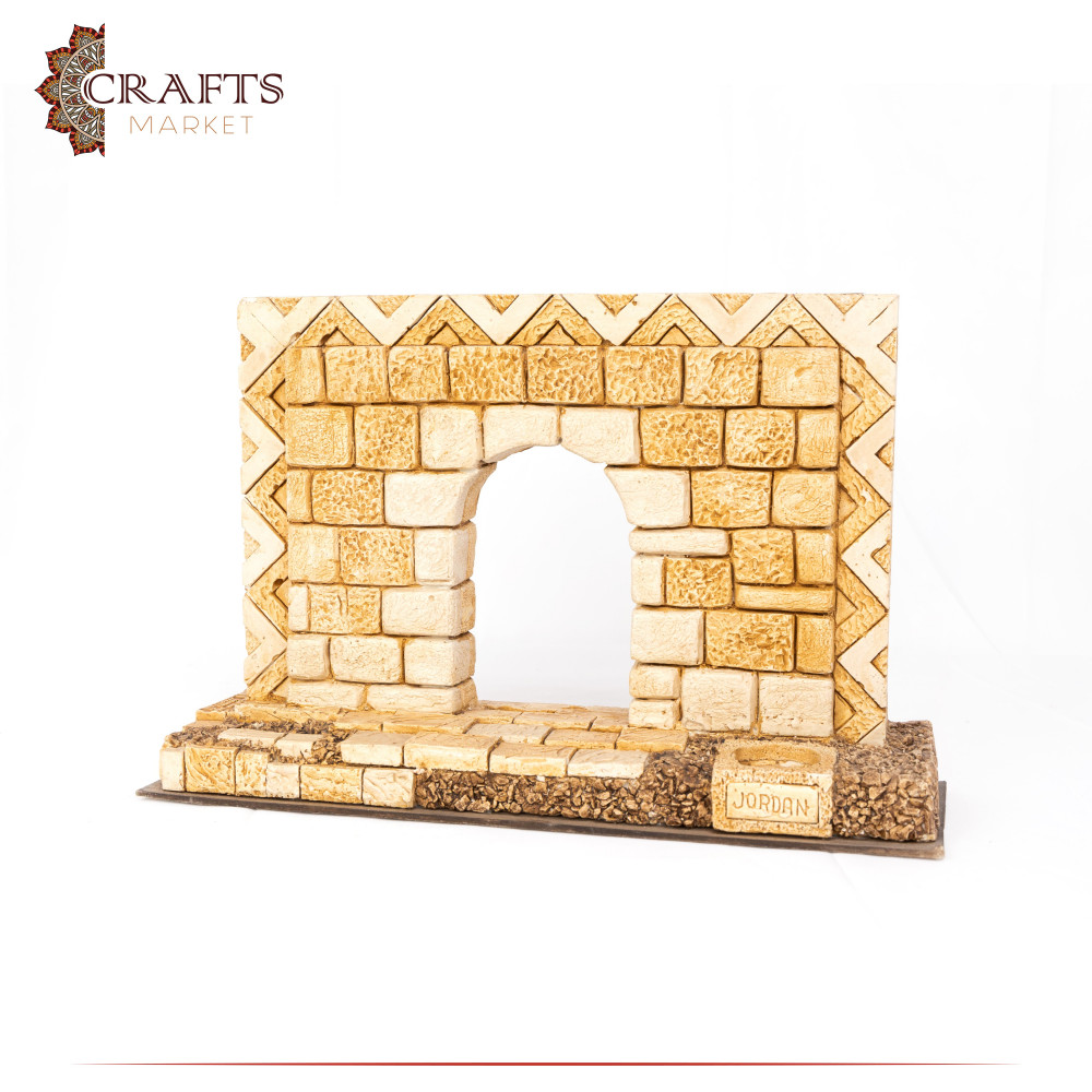 Handmade Reinforced gypsum anthropomorphic with a "Arch (Jordan)" Design