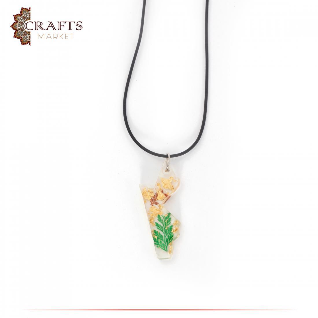 Handmade Women's Necklace in a "Jordan Map" Design