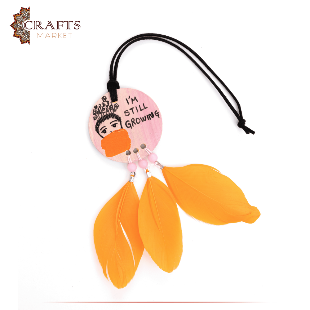 Handmade Due-Color Wooden Car Hanging