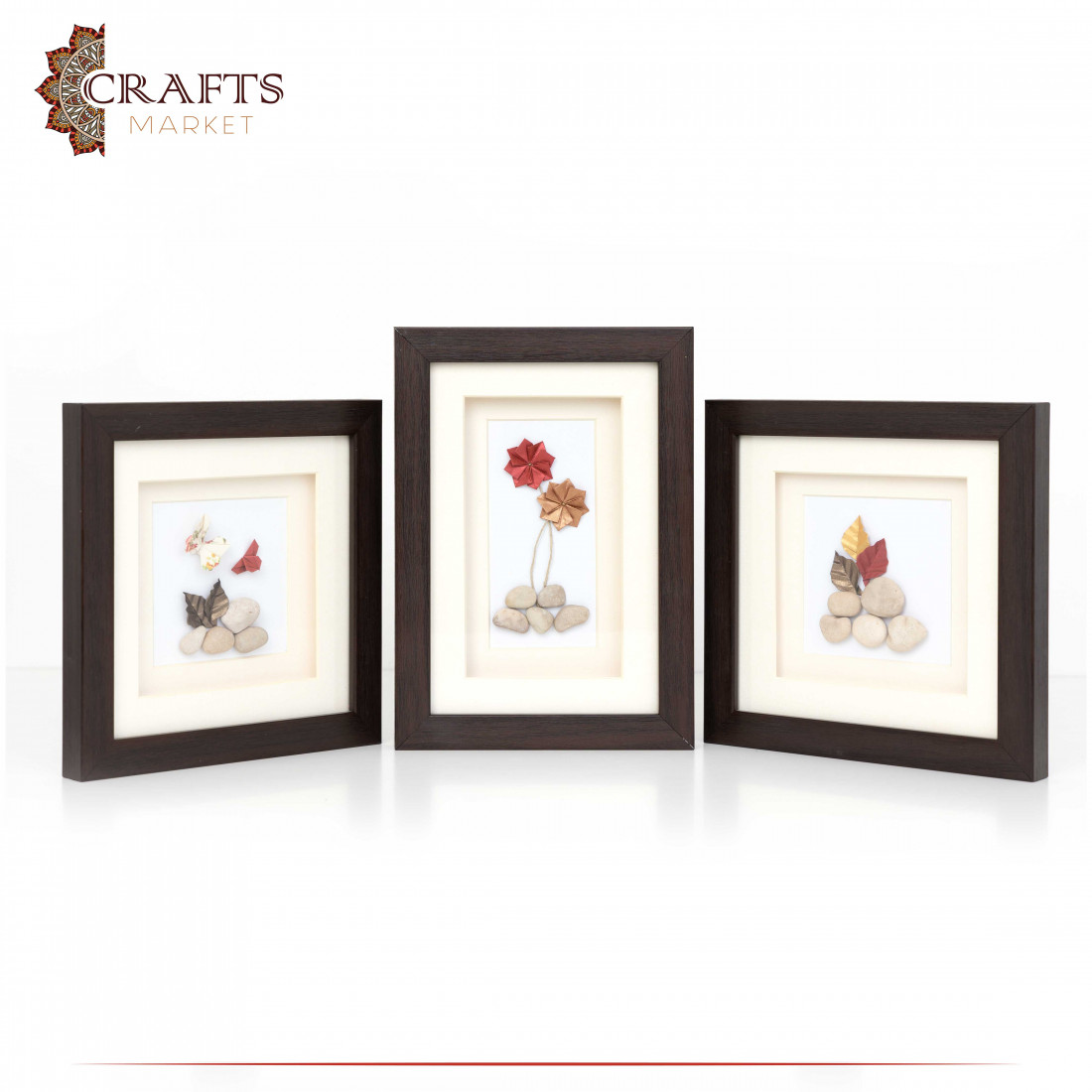 Handcrafted Multi-Color Origami Wall Art with a Design that mimics the ...