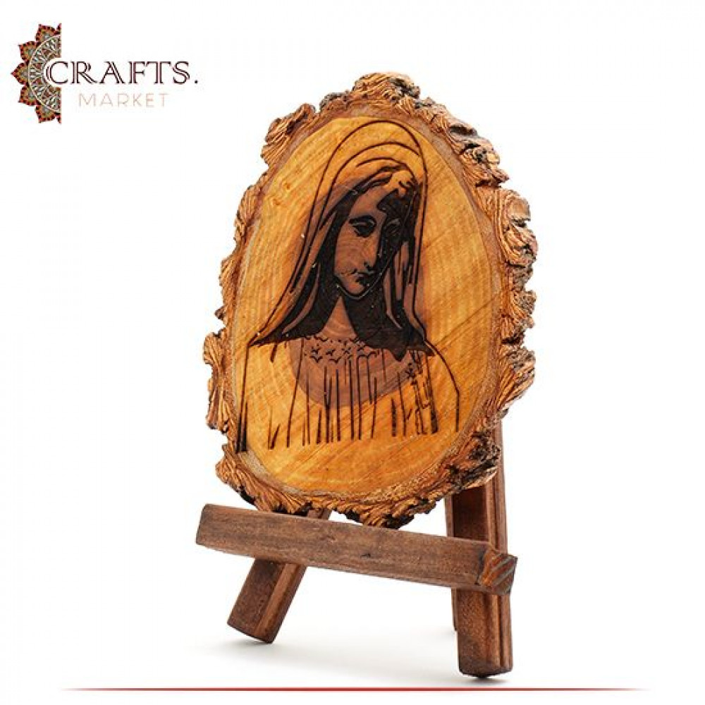 Pyrography Art " Portrait Of Maryam " Design