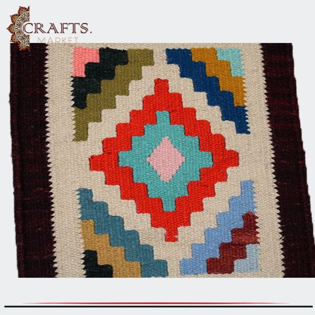 Handmade Multicolor Wool Rug
