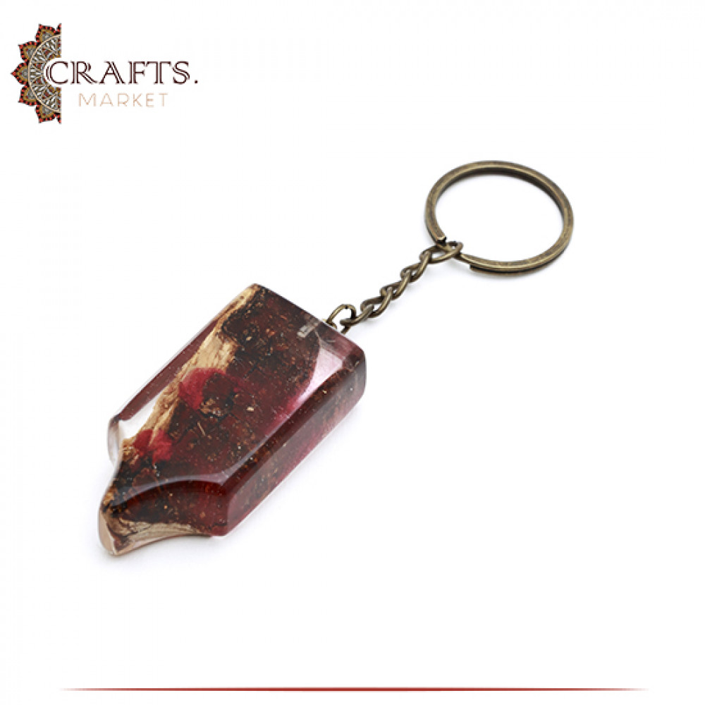 Handmade Duo-Color Resin Key chain