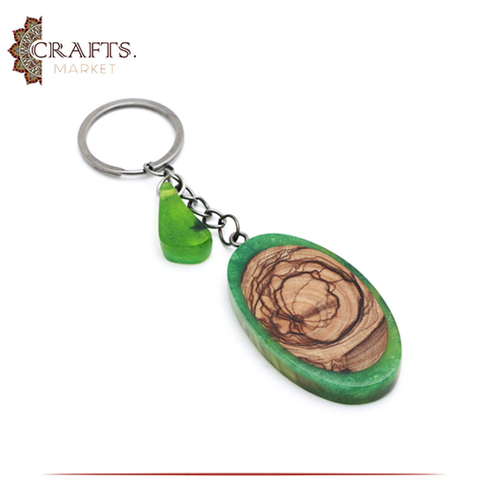 Handmade Duo-Color Resin Key chain